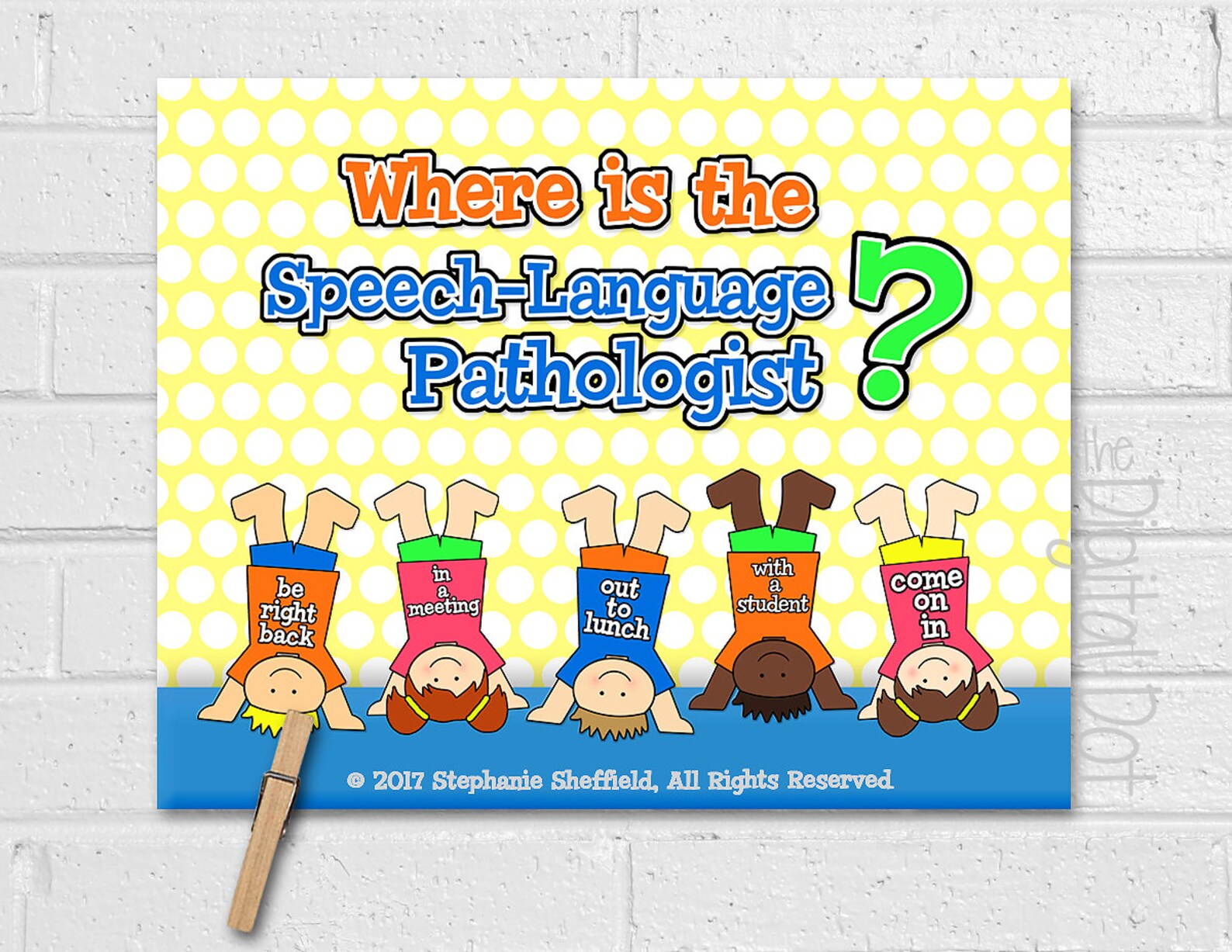 Where is the SLP Door Sign, Where's the Speech Language Pathologist ...