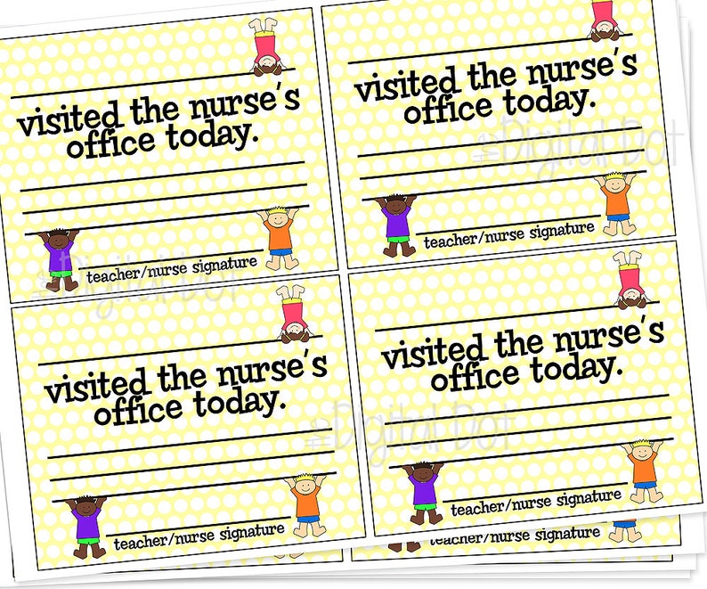 School Nurse Notes, Nurse Parent Notes, School Nurse Gift, Nurse's ...