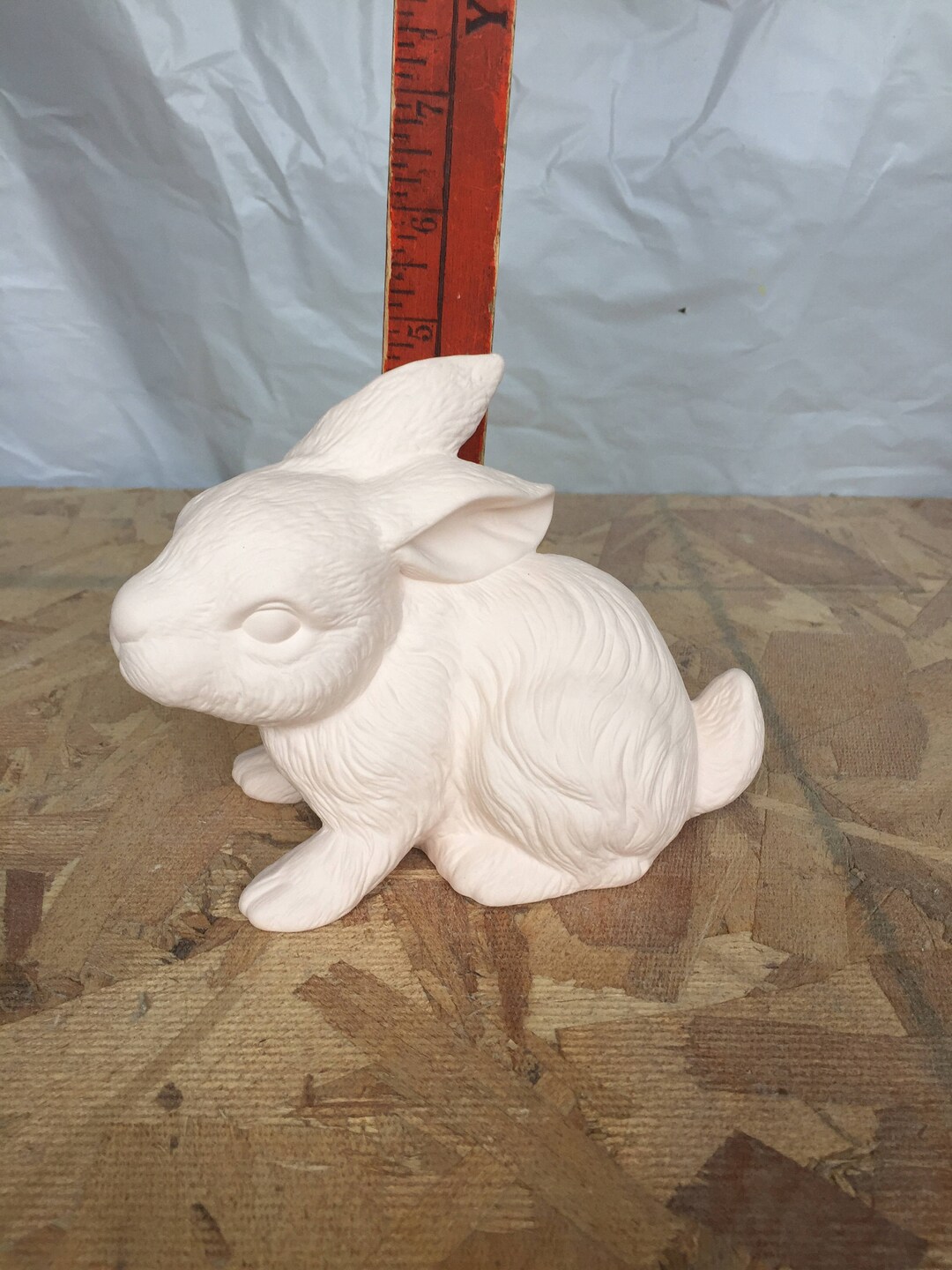 Stoneware Pottery Small Crouching Bunny Rabbit Cone 6 Bisque Ready to ...