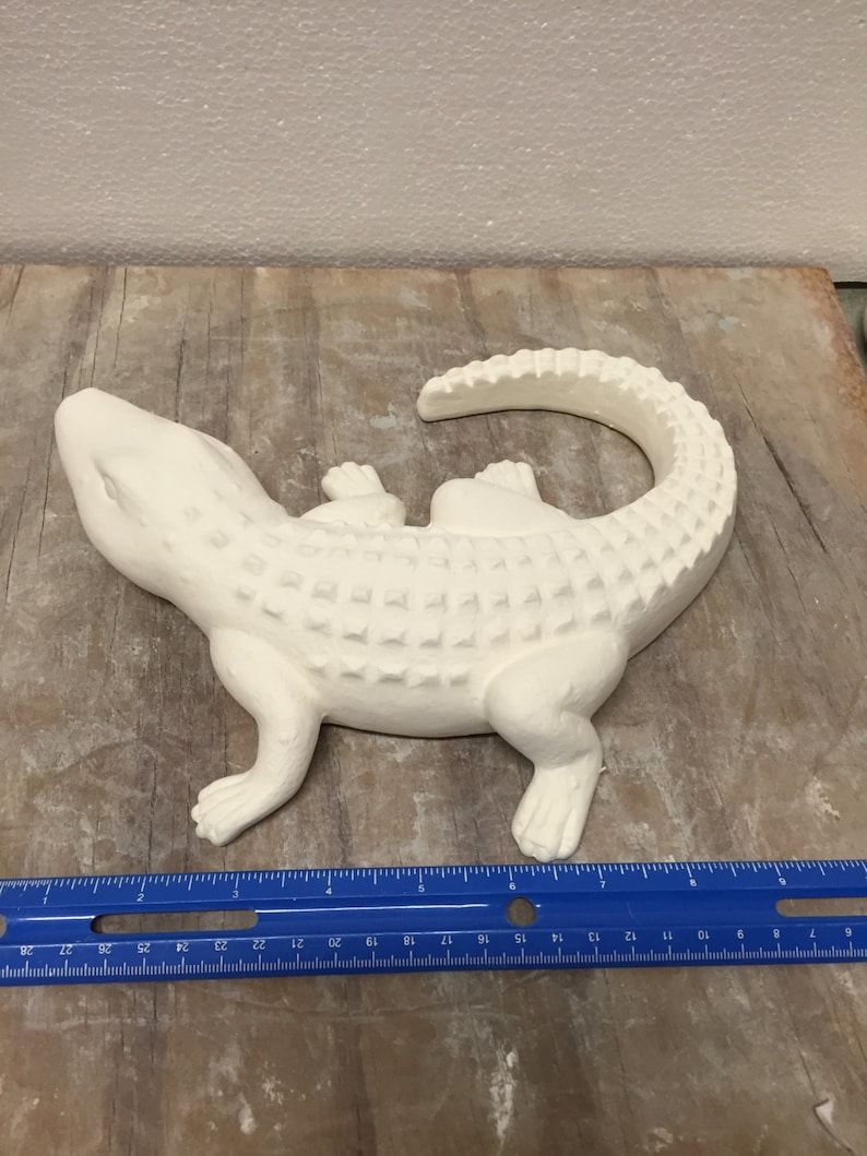 Ceramic Bisque Alligator Ready to Paint - Etsy