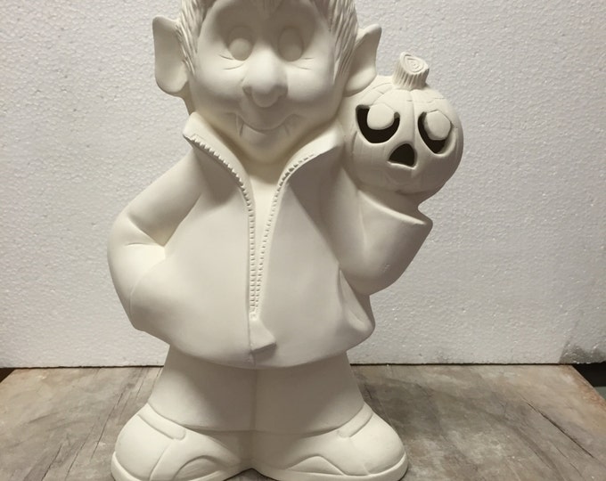 Ceramic Bisque Halloween Vampire Punk Ready to Paint Clay Magic - Etsy