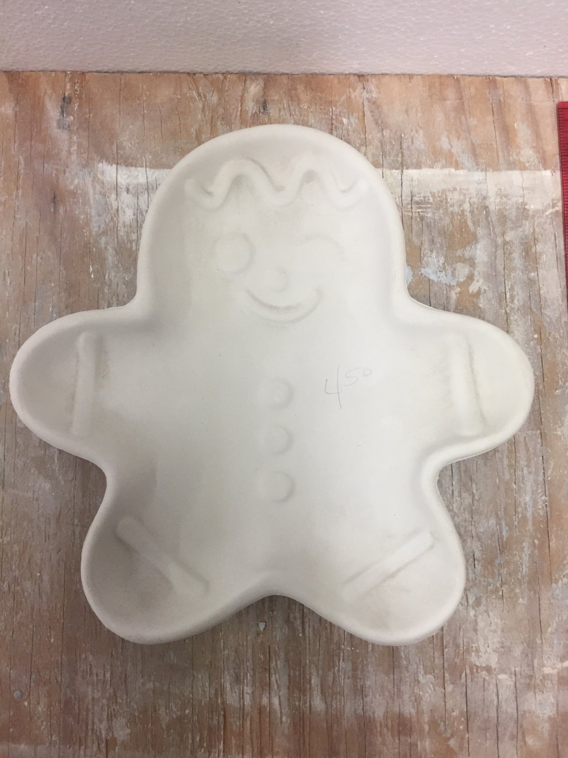Ceramic Bisque Gingerbread Plate Ready to Paint - Etsy