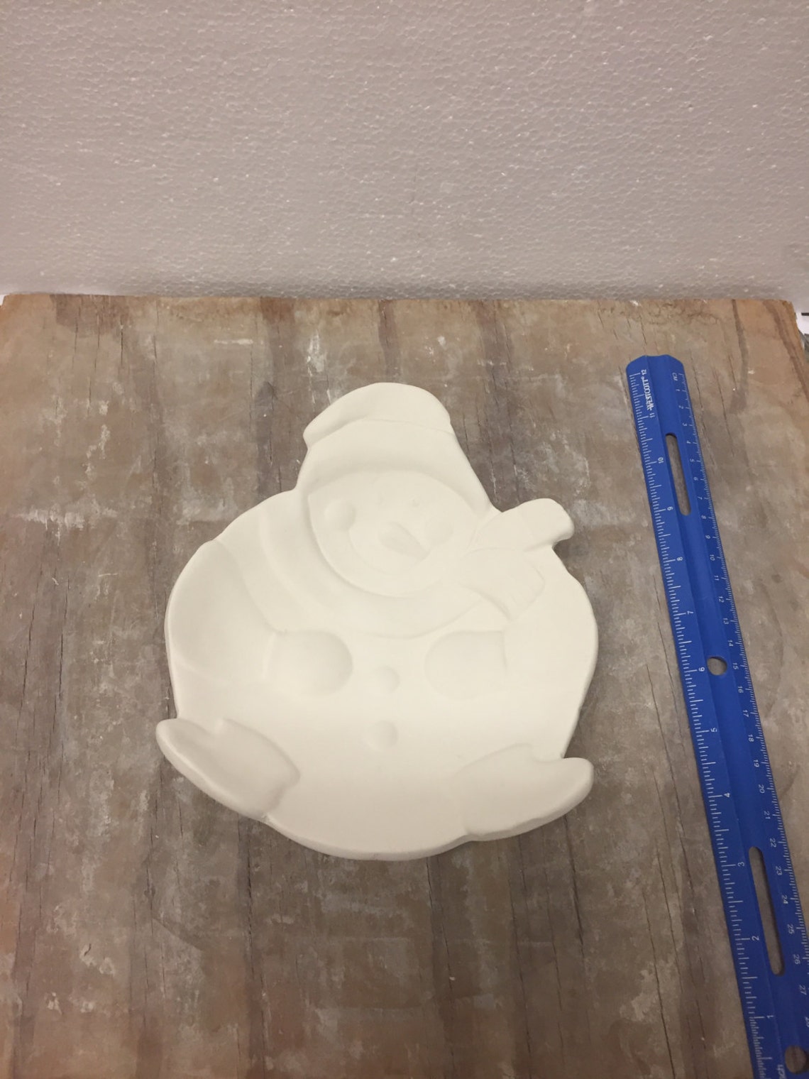 Ceramic Bisque Snowman Dish Ready to Paint - Etsy