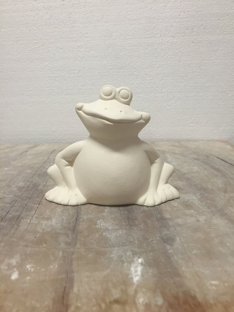 Ceramic Bisque Gangbuster Frog Ready to Paint - Etsy