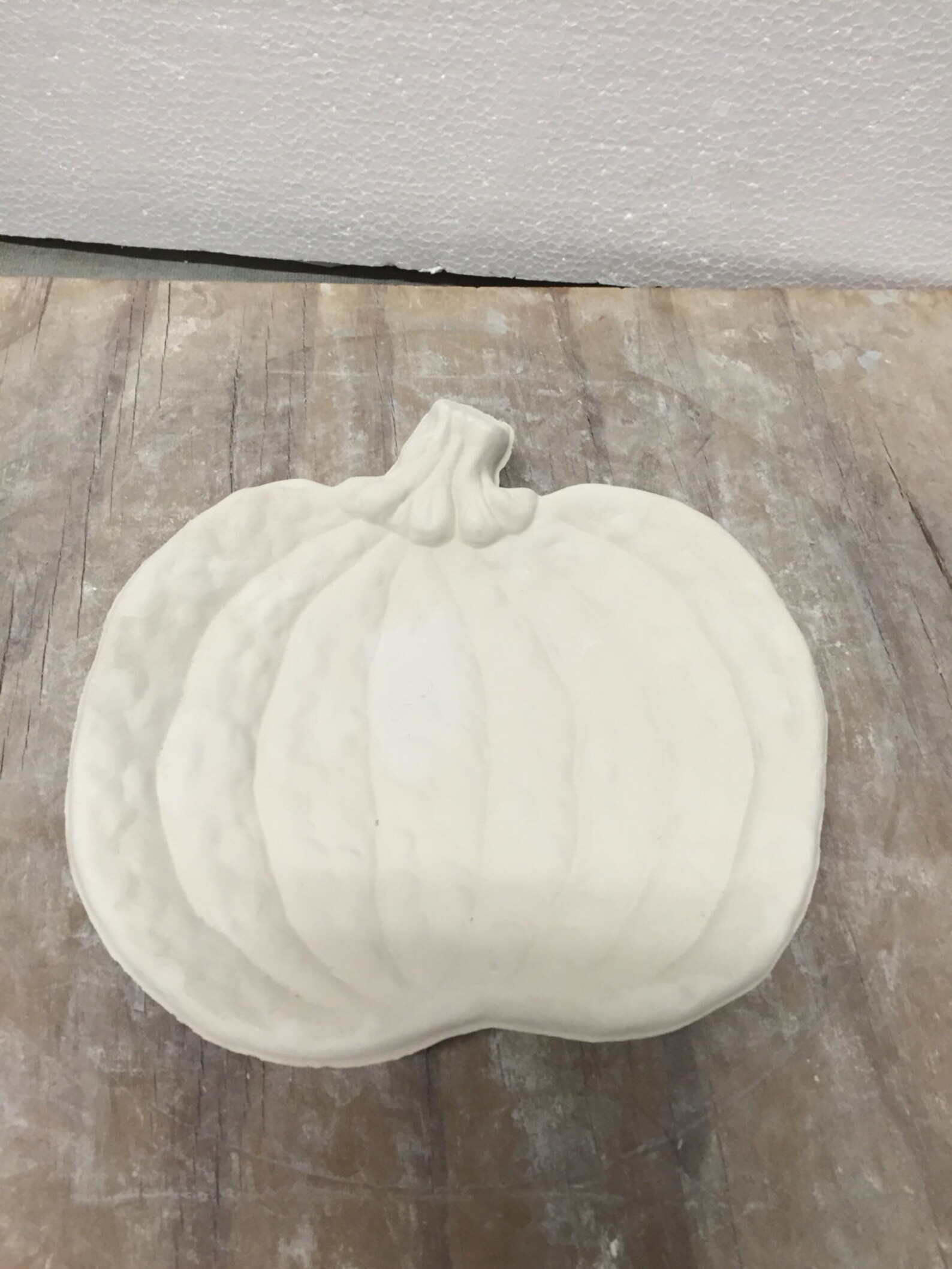 Ceramic Bisque Pumpkin Plate Ready to Paint | Etsy