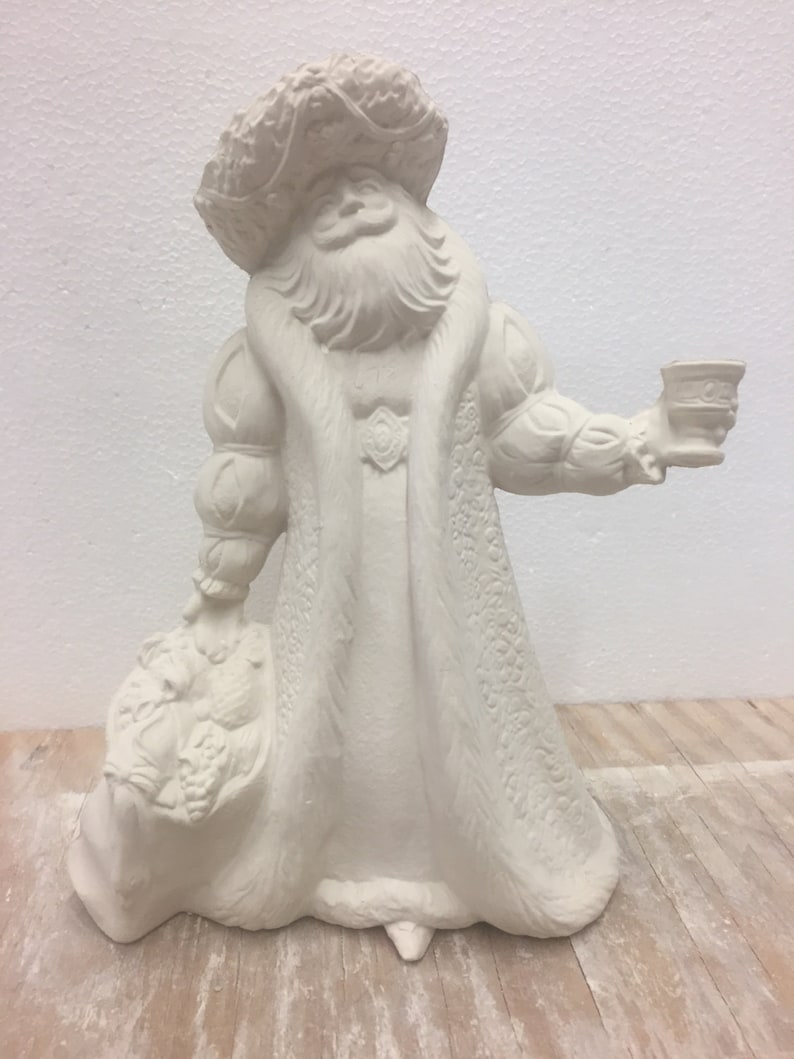 Ceramic Bisque Renaissance Santa Gare Ready to Paint - Etsy