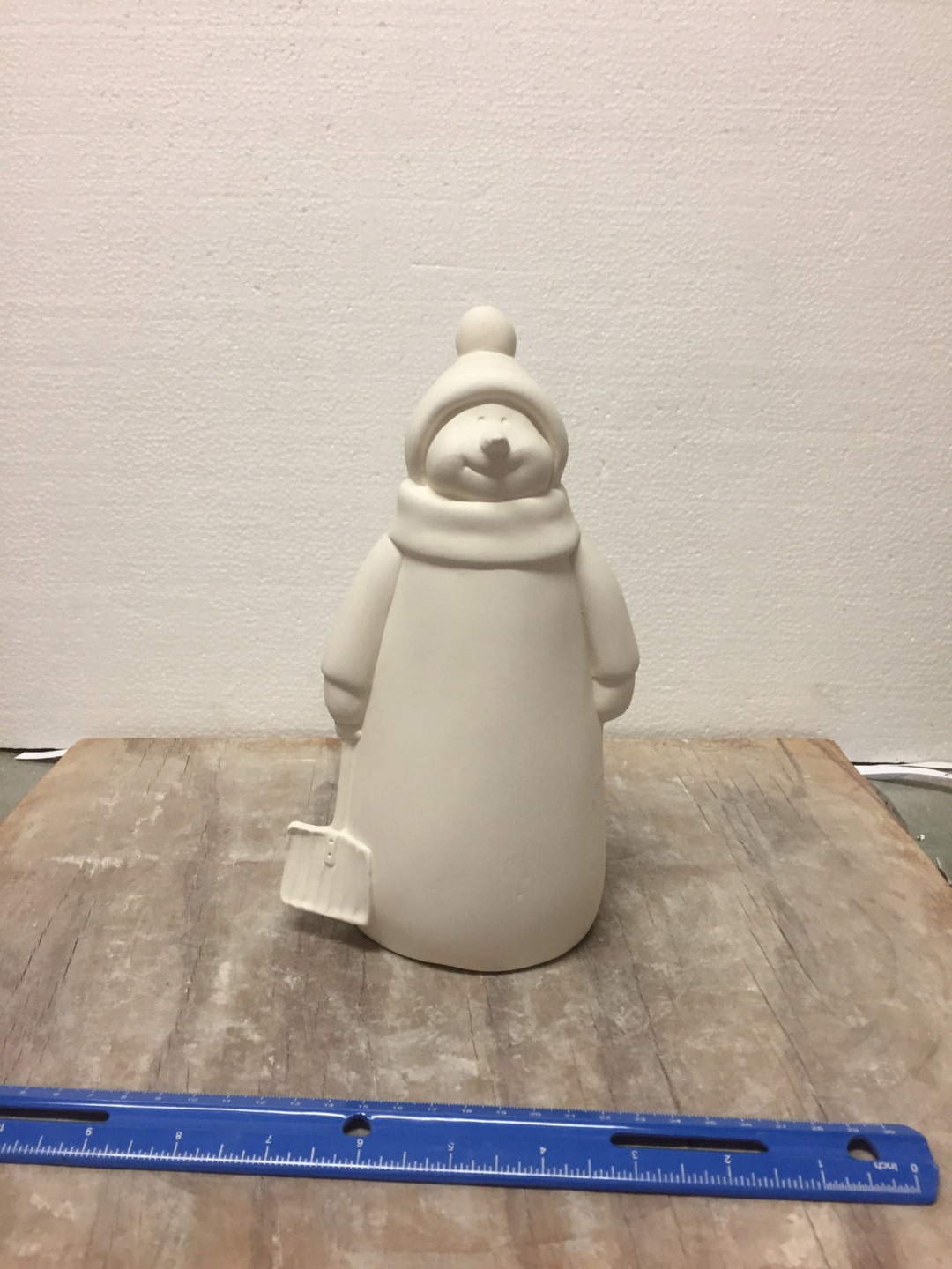 Ceramic Bisque 8" Pottery Snowman Ready to Paint - Etsy