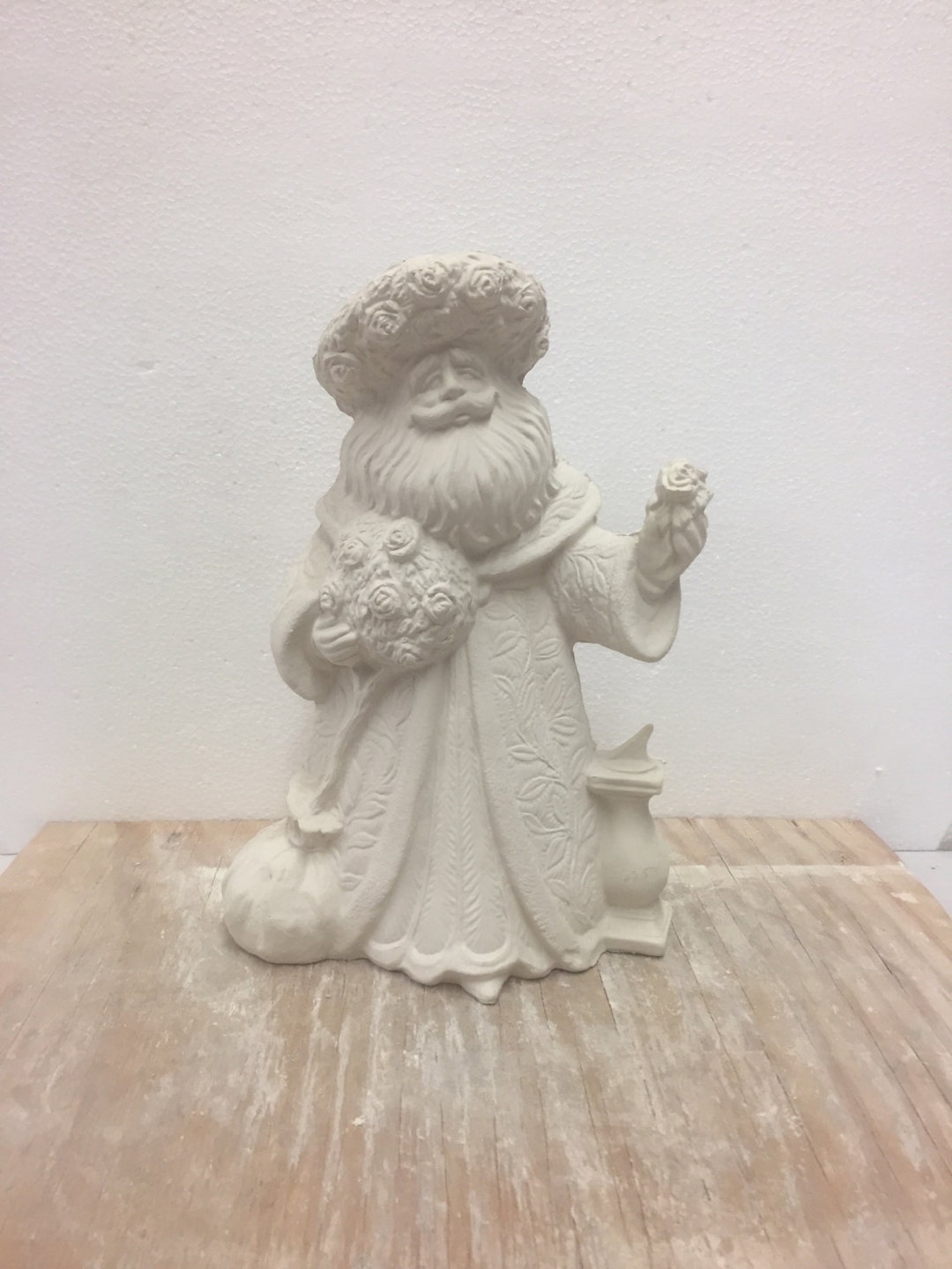 Ceramic Bisque Rose Santa Gare 2659 Ready to Paint - Etsy