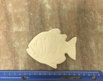 Ceramic Bisque Ornaments - 3 Fish - Ready to Paint - Flat Back- D585 - Etsy