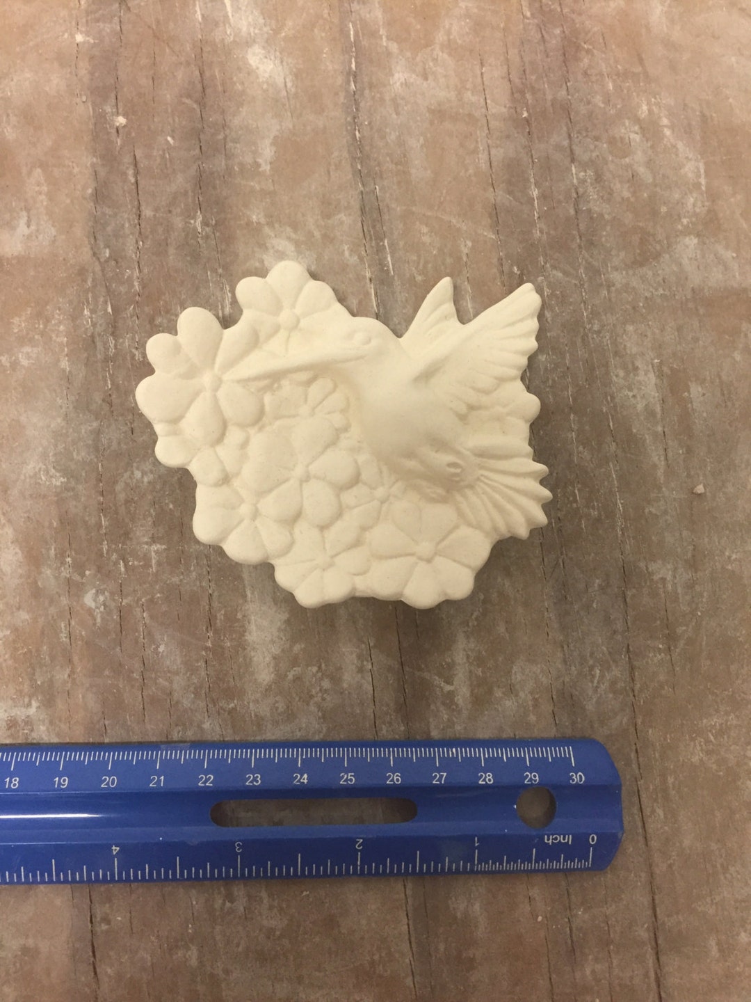 Ceramic Bisque Small Flat Hummingbird Ready to Paint - Etsy