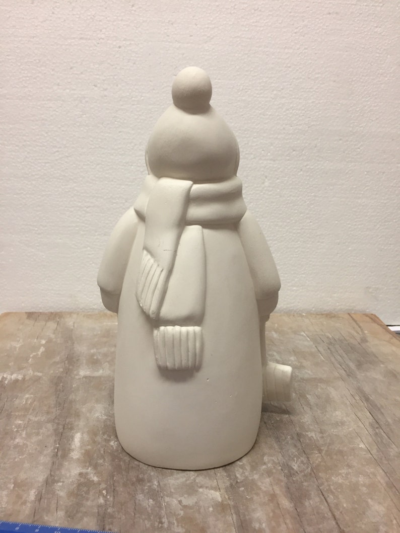 Ceramic Bisque 8 Pottery Snowman Ready to Paint - Etsy