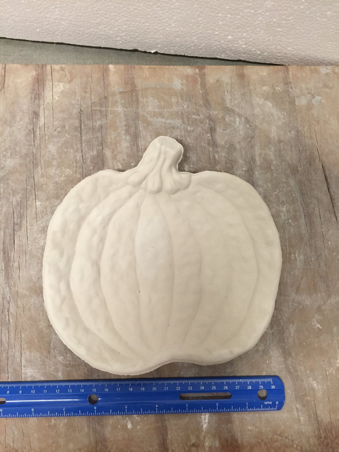 Ceramic Bisque Pumpkin Plate Ready to Paint | Etsy