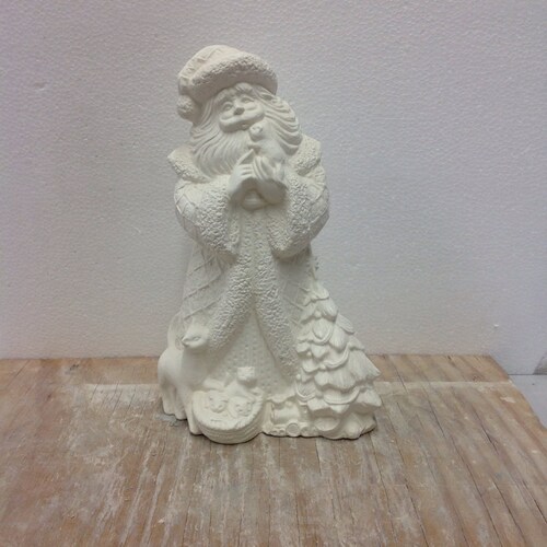 Ceramic Bisque Seashell Santa Claus Gare Ready to Paint - Etsy