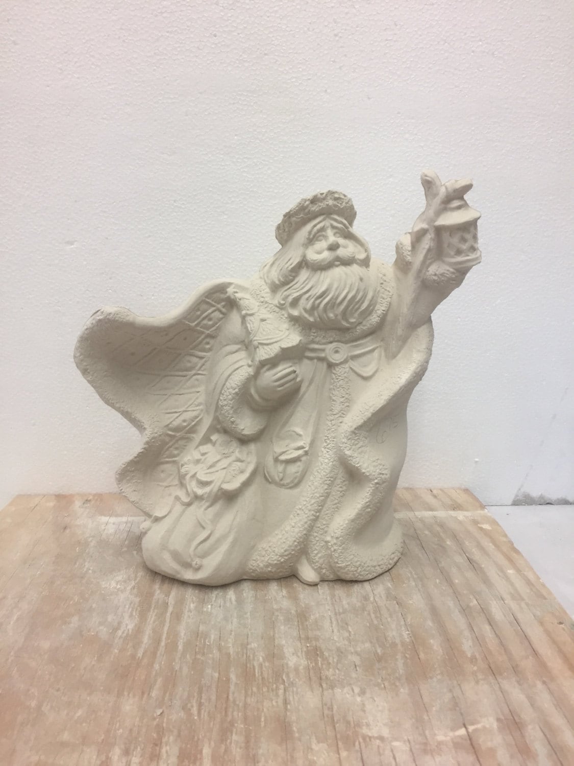 Ceramic Bisque Winter Wind Santa Gare 2633 Ready to Paint - Etsy