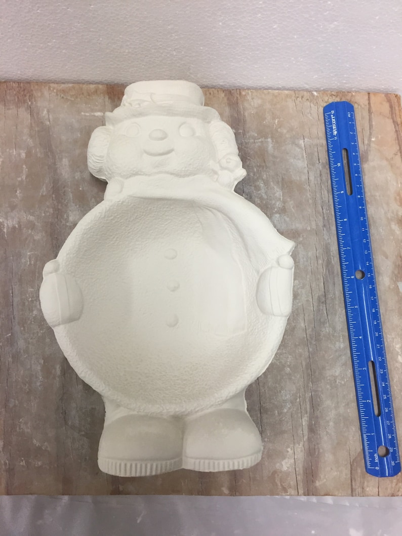 Ceramic Bisque Snowman Bowl Ready to Paint | Etsy