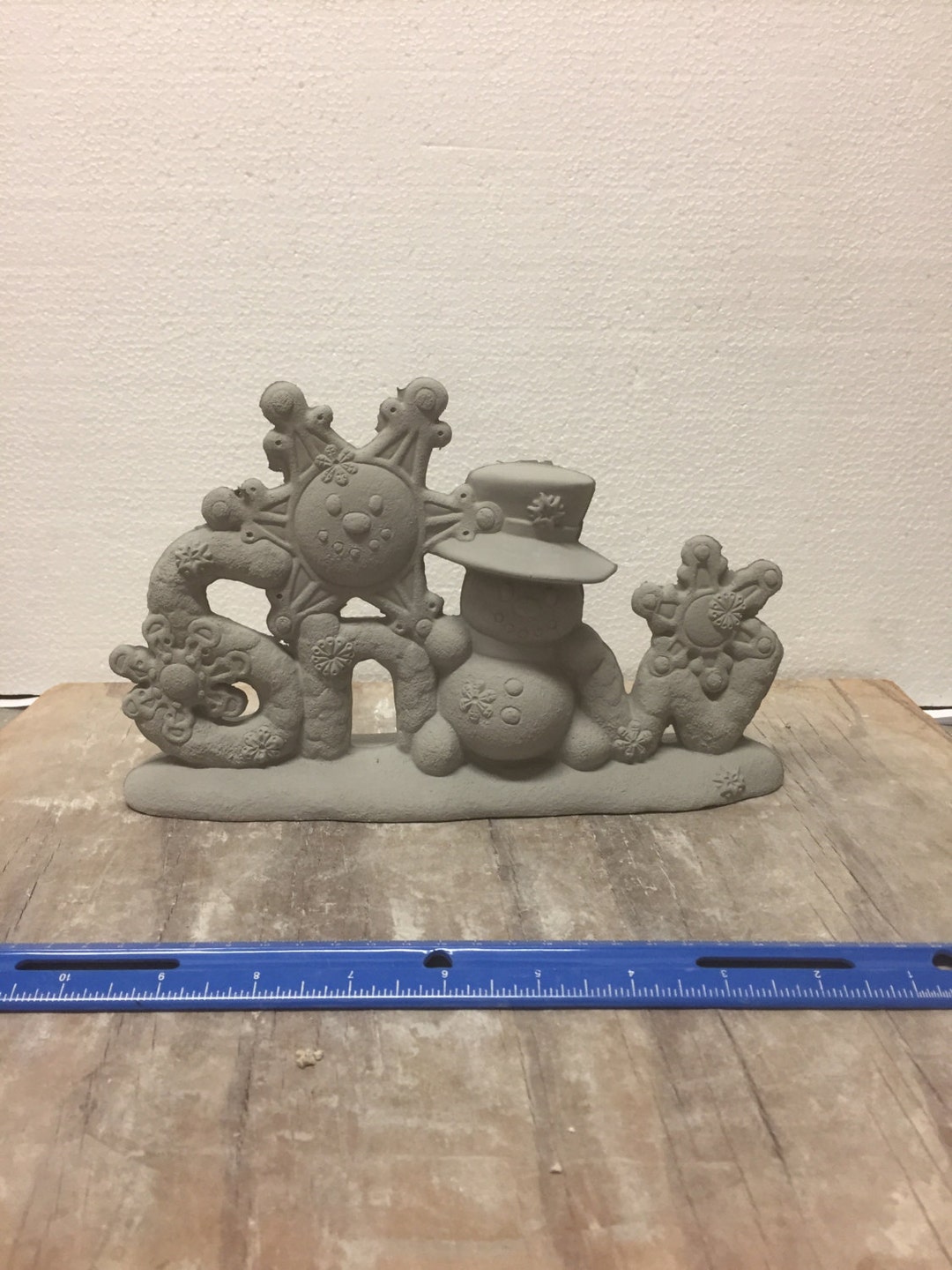 Ceramic Bisque Winter "snow" Scene Ready to Paint - Etsy