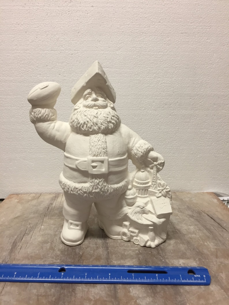 Ceramic Bisque Wisconsin State Santa Claus Gare Ready to Paint - Etsy