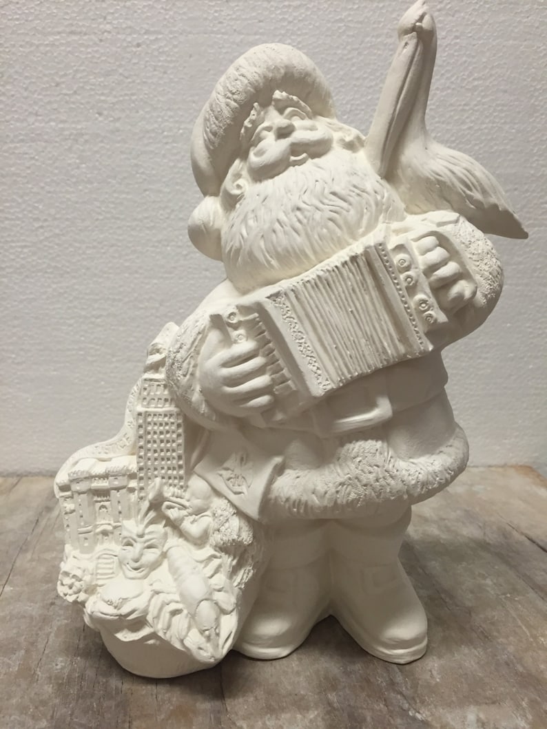 Ceramic Bisque Louisiana State Santa Claus Gare Ready to Paint - Etsy