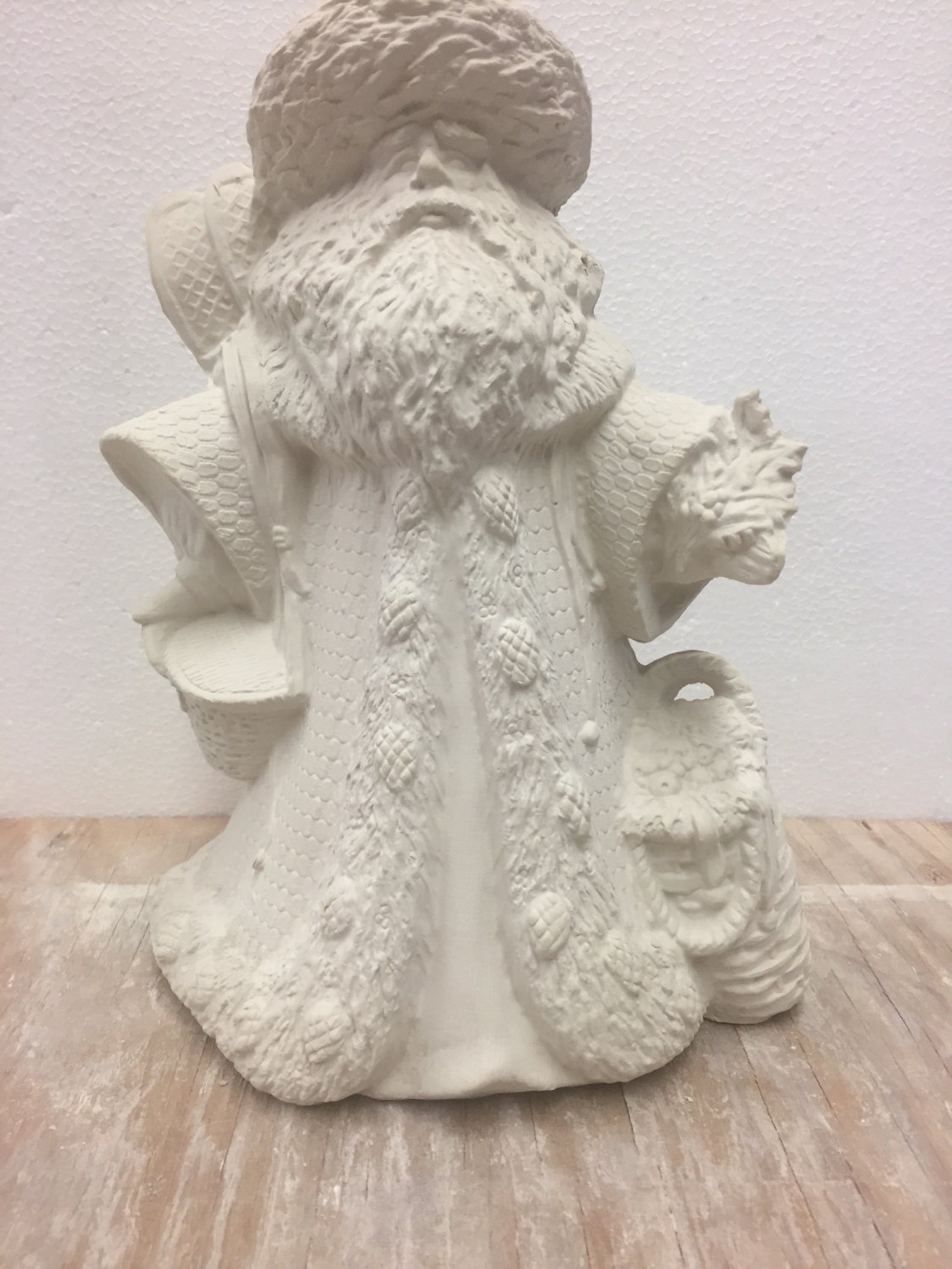Ceramic Bisque Wicker Santa Gare 2632ready to Paint - Etsy