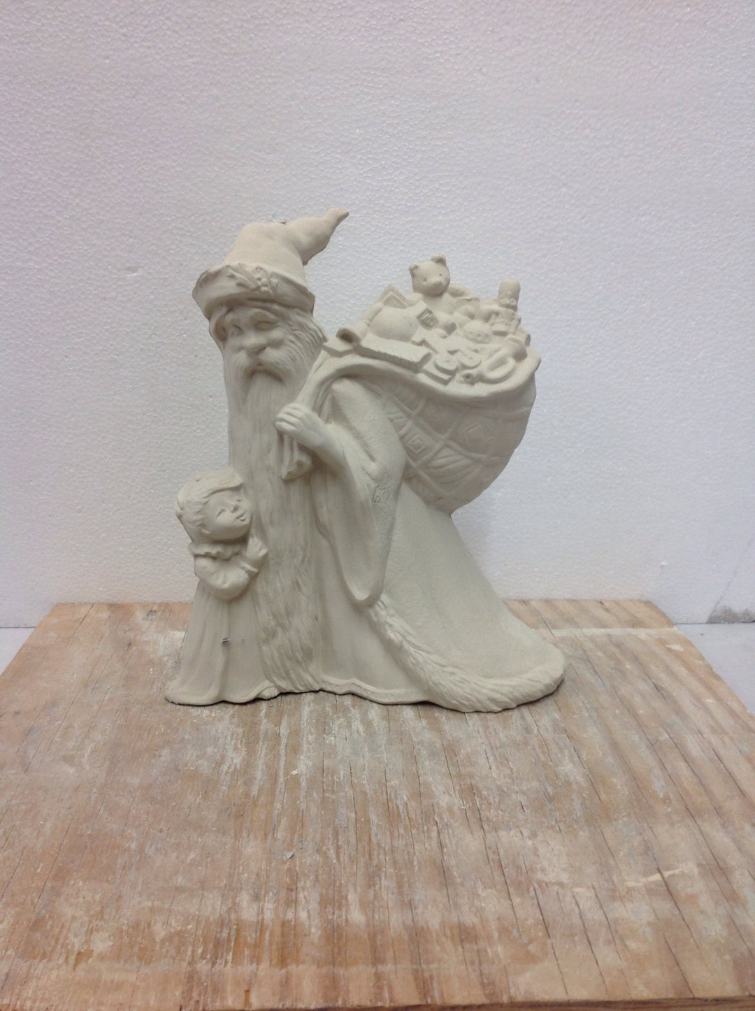 Ceramic Bisque Santa With Girl Gare 1296 Ready to Paint - Etsy