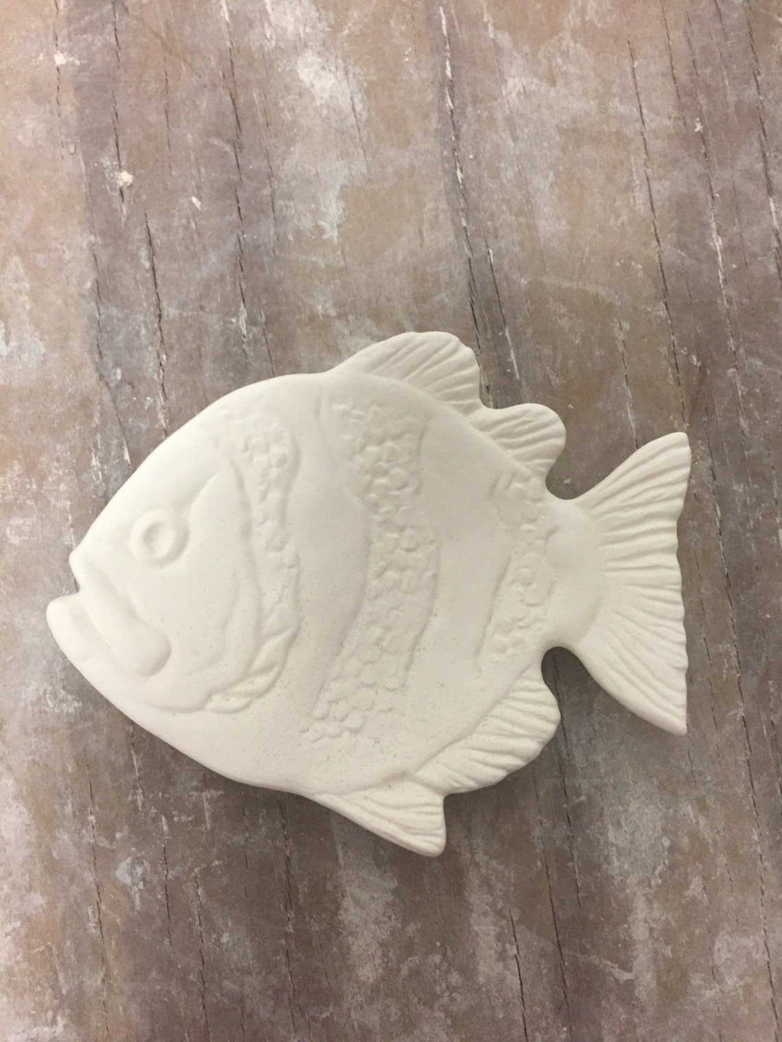 Ceramic Bisque Small Flat Fish Ready to Paint - Etsy