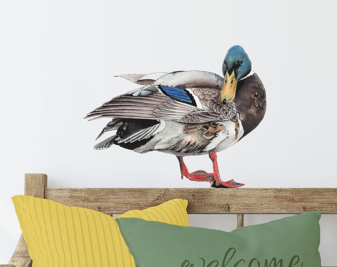 Mallard Duck Decal, Vinyl Art Stickers, Duck Wall Stickers for the ...