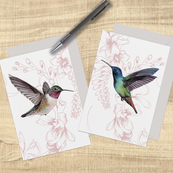 Hummingbird Card - Etsy