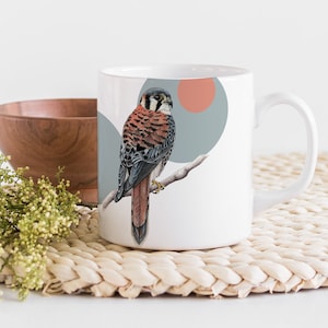 Scandi Mug, Bird of Prey Coffee Mug, Bird Lover Gift, Bird Watcher ...