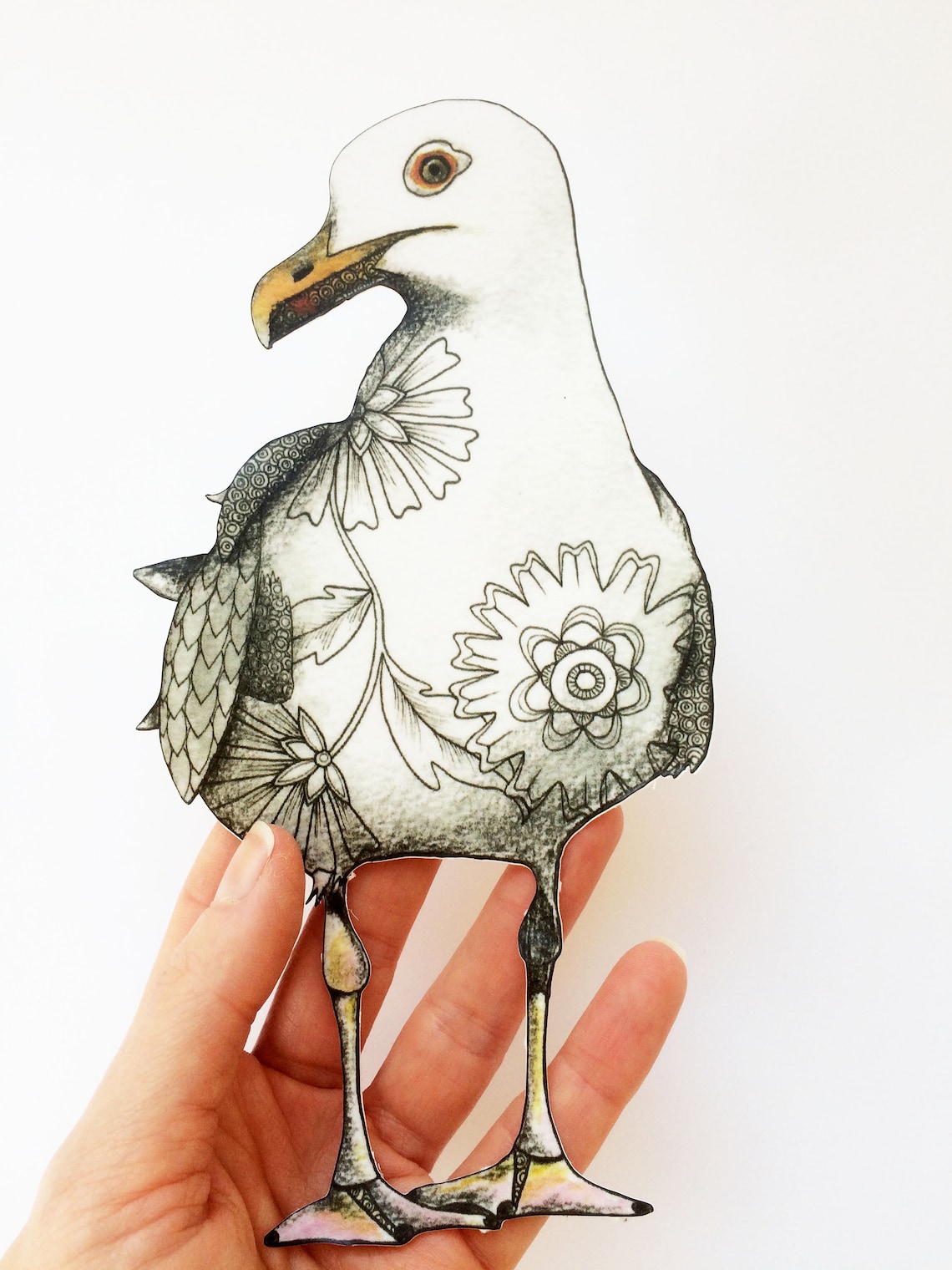 Vinyl Sticker Bird Seagull Bird Decals Wall Sticker Nautical - Etsy