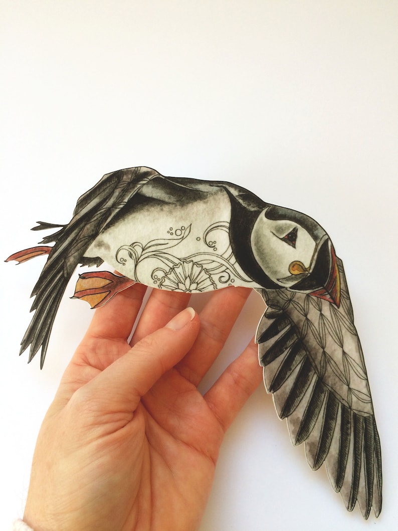 Puffin Sea Bird Vinyl Decal, Nature Wall Sticker - Etsy