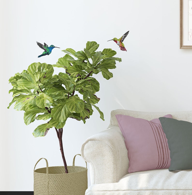 Hummingbirds Decor Bird Stickers Hummingbird Vinyl Wall | Etsy