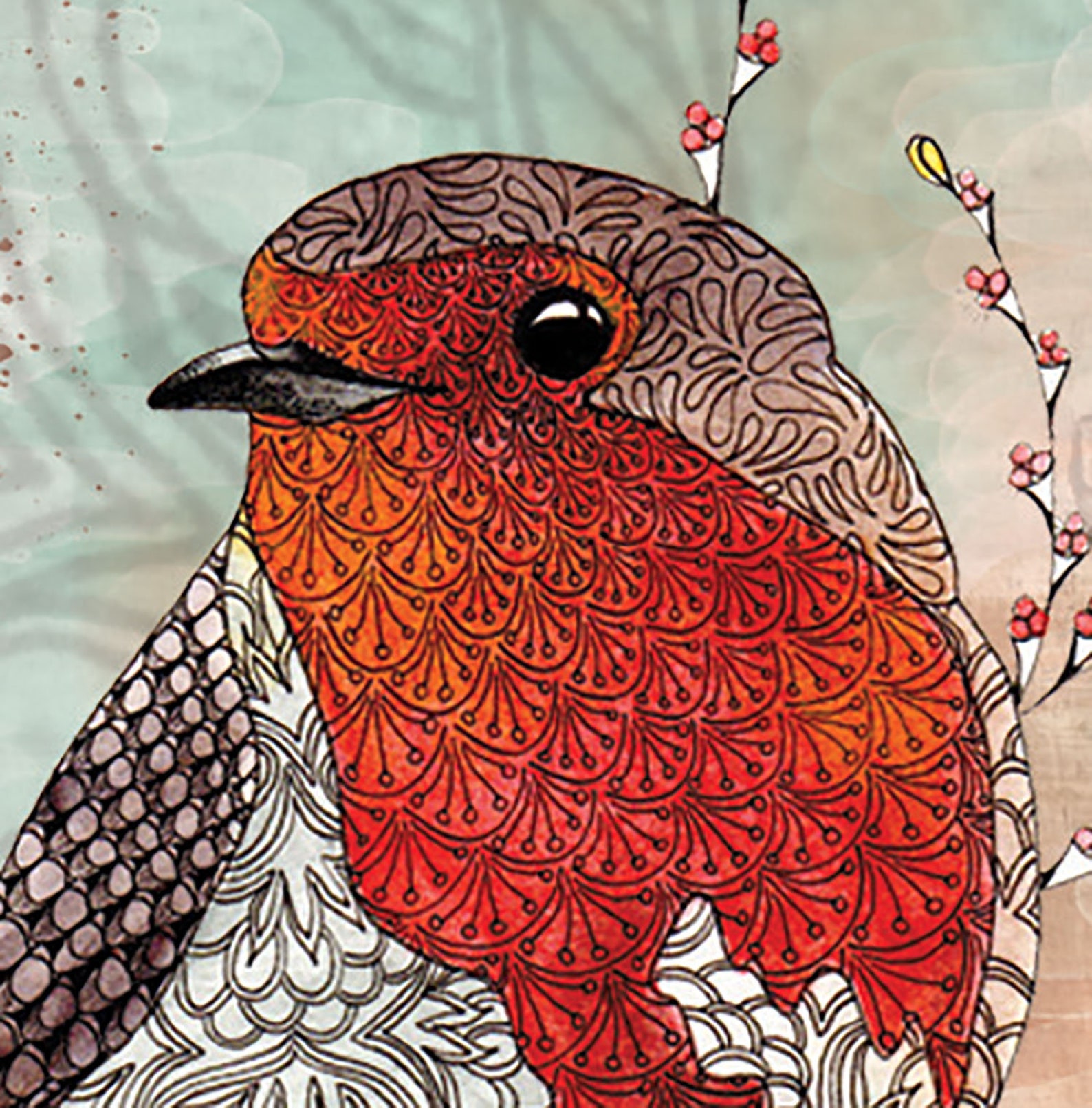 Robin Red Breast bird print Nature wall prints Robin gifts | Etsy