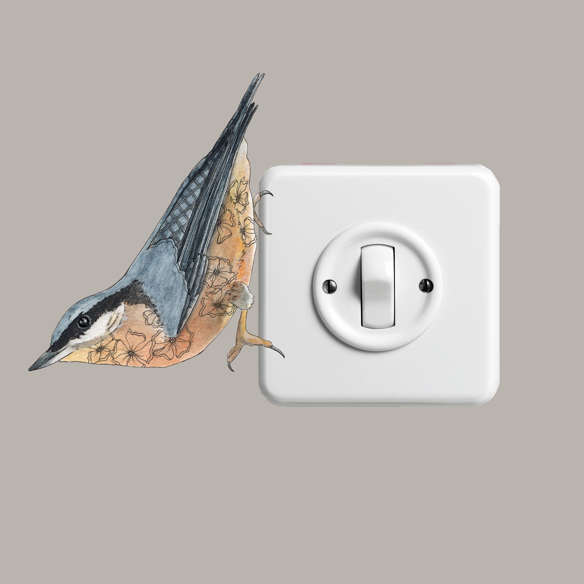 Vinyl Stickers Bird British Garden Birds Wall Sticker | Etsy