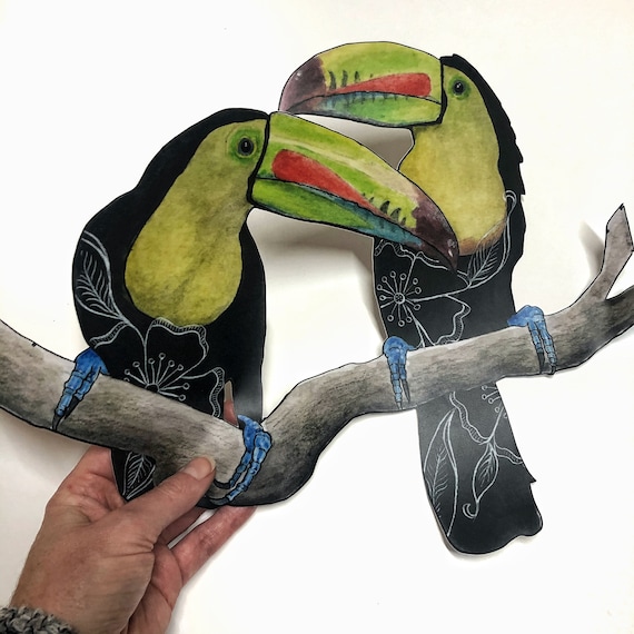 Removable Wall Decal Toucan Gifts Bird Vinyl Wall Sticker - Etsy