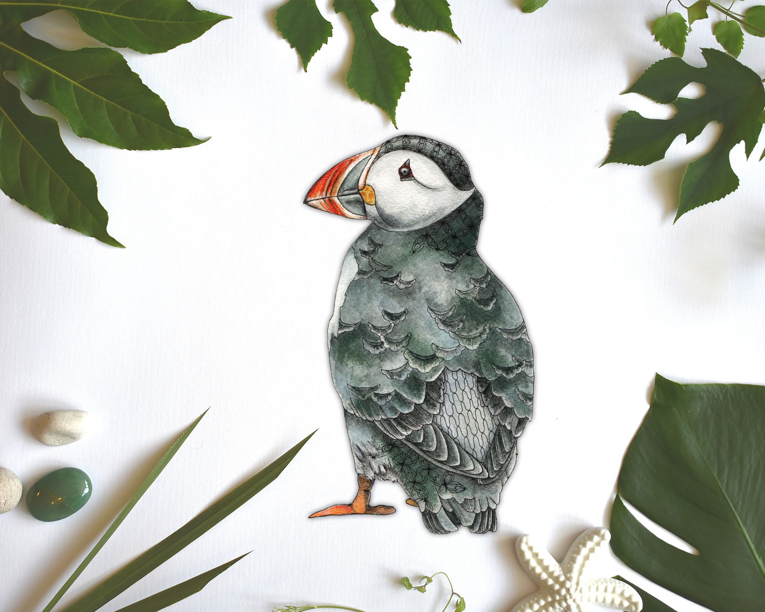 Puffin Bird Decal Bird Vinyl Sticker Puffin Gifts Bird - Etsy