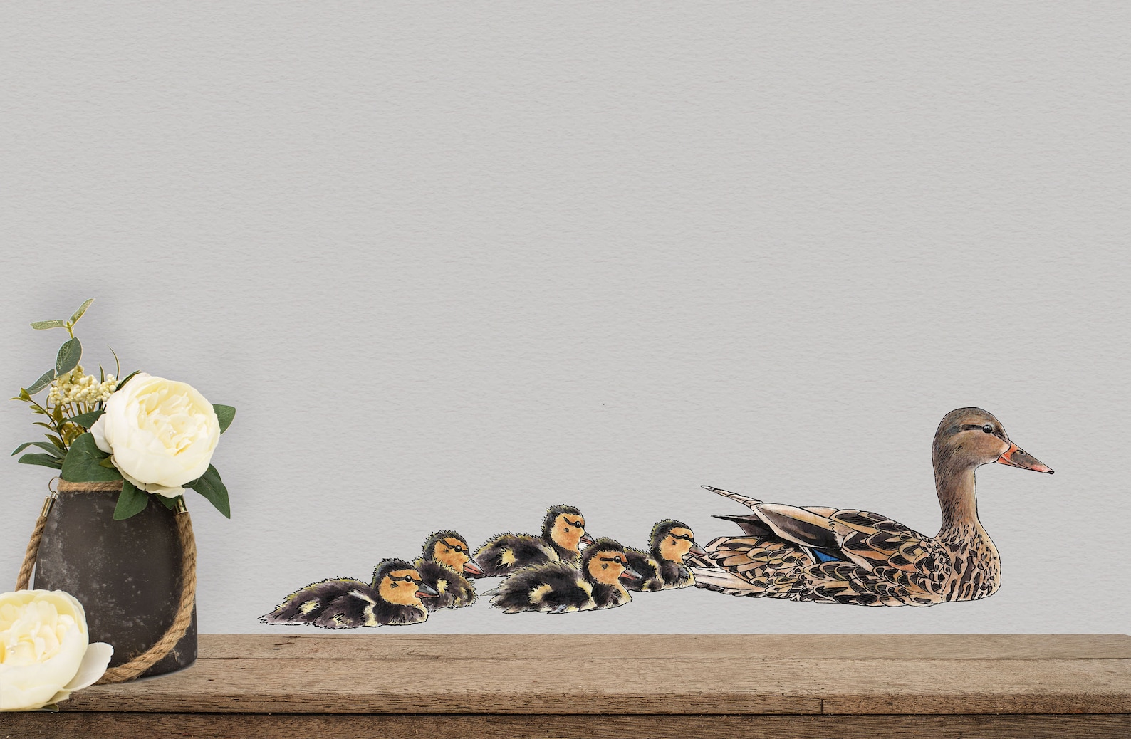 Duck Decal for Wall Ducks Wall Sticker Duckling Wall | Etsy