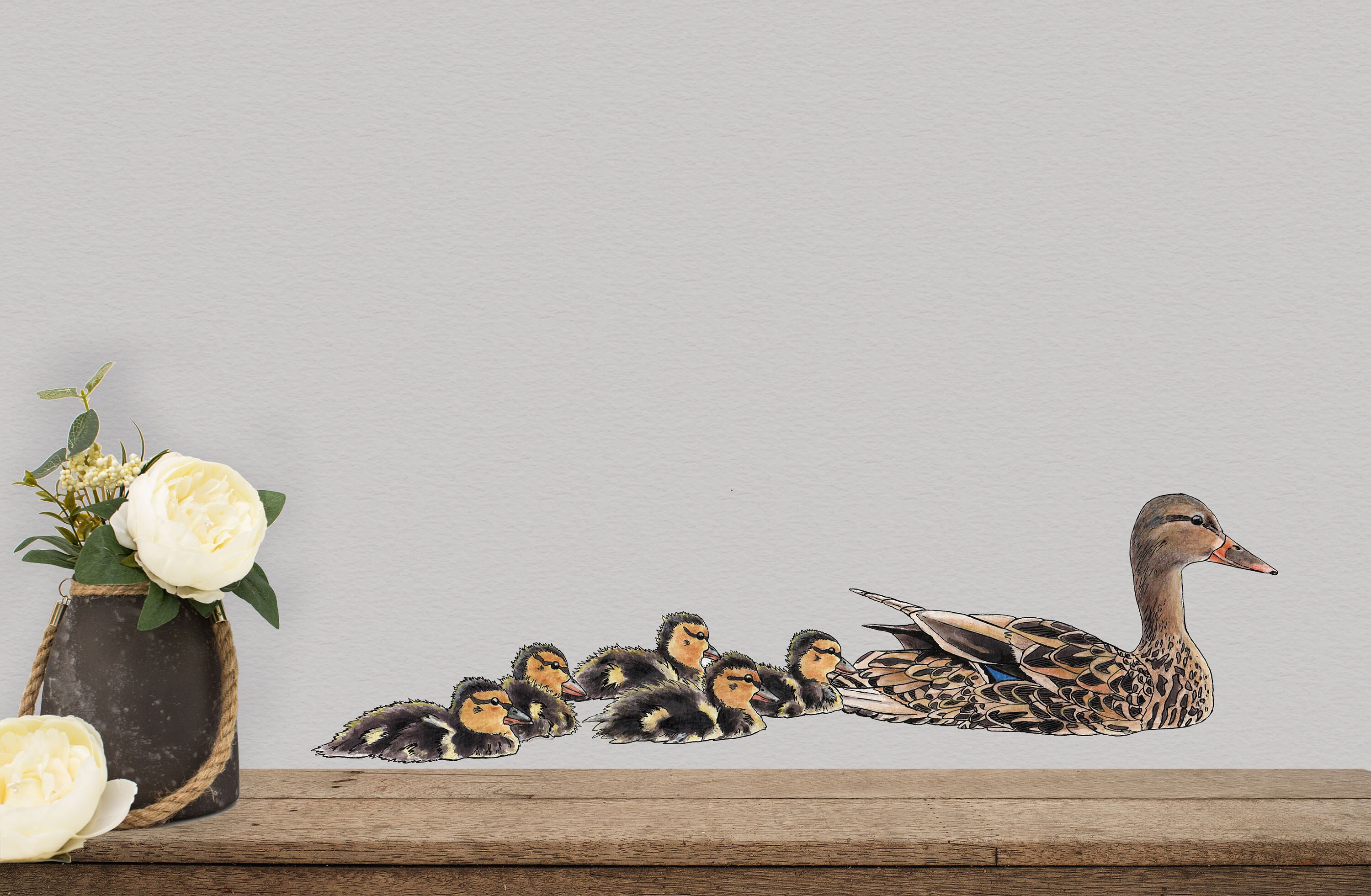 Duck Decal for Wall Ducks Wall Sticker Duckling Wall - Etsy