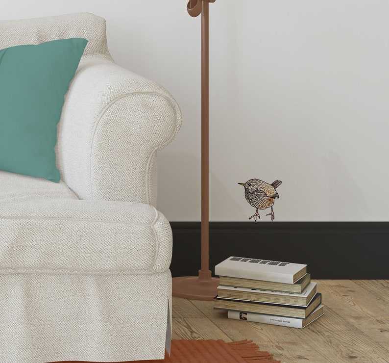 Wall Stickers for Kids Cute Wren Bird Removable Wall Decal - Etsy
