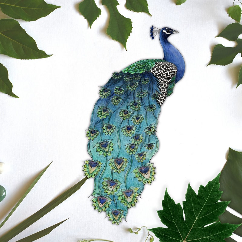 Peacock Stickers - Etsy