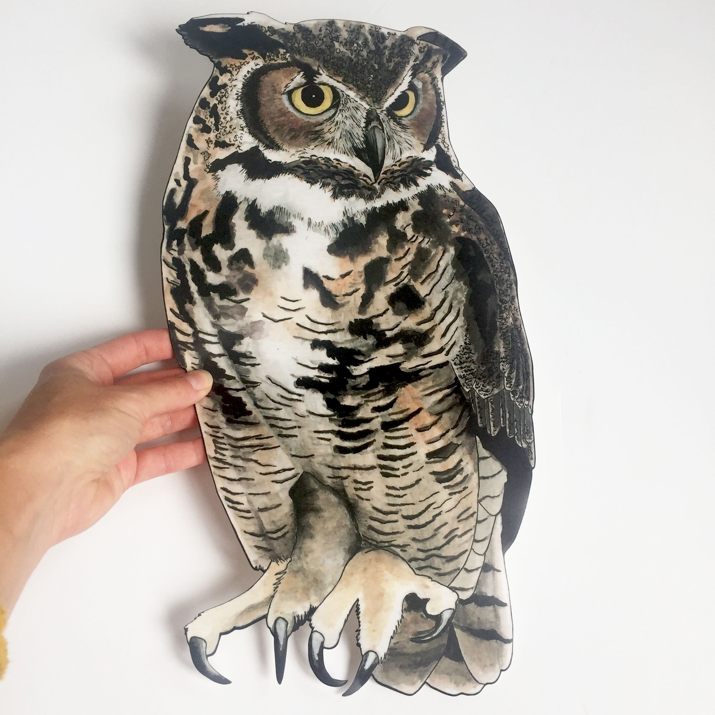 Large Owl Wall Decal Vinyl Wall Sticker Owl Lover Gift - Etsy