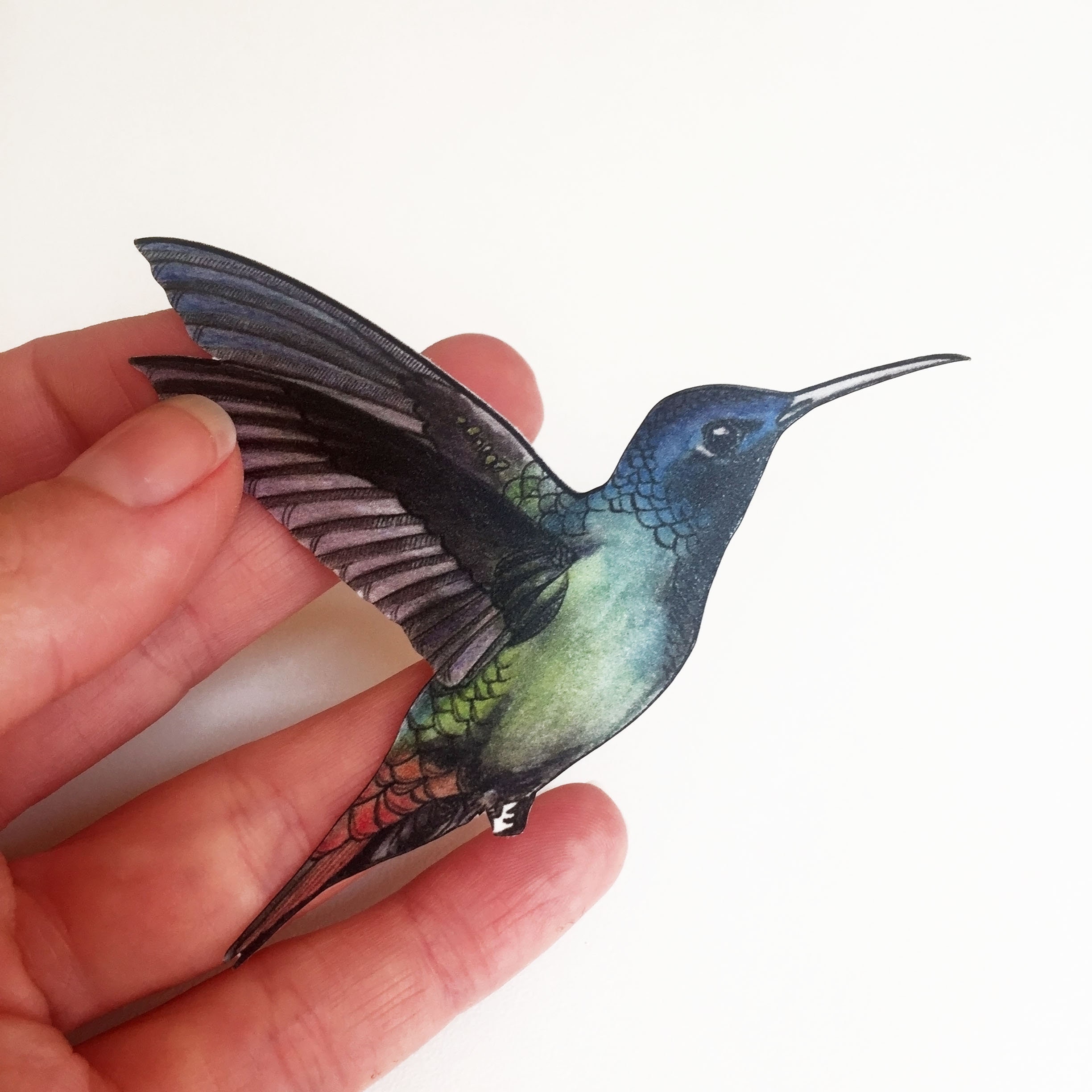 Hummingbird Vinyl Wall Stickers, Removable Nature Art Decal (set of 2 ...