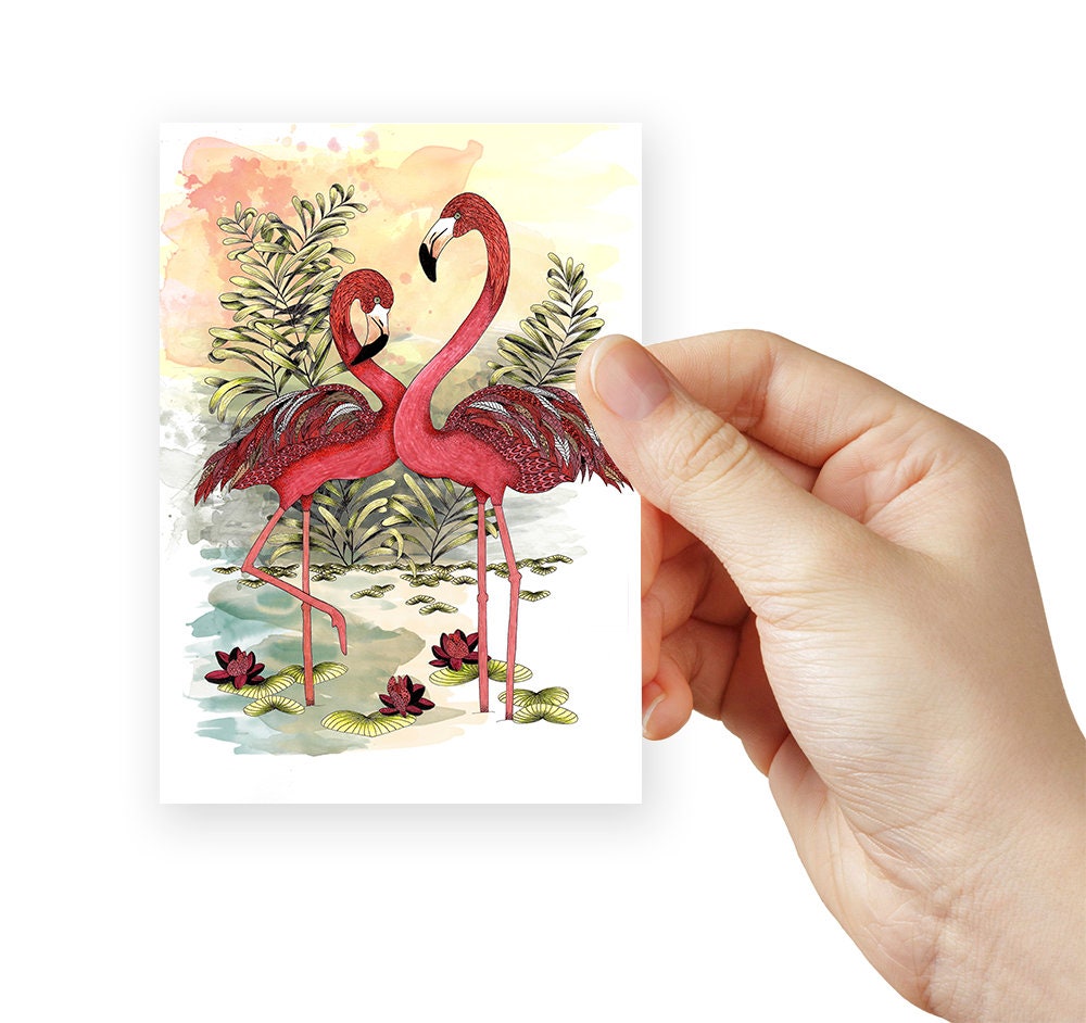 Mini print set of 6 ACEO cards tiny art prints mini birds | Etsy