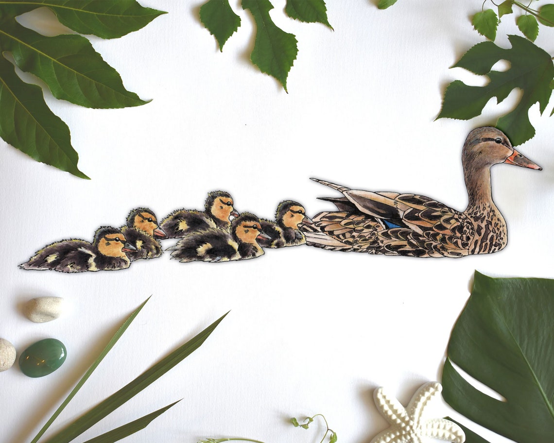 Duck Decal for Wall Ducks Wall Sticker Duckling Wall - Etsy