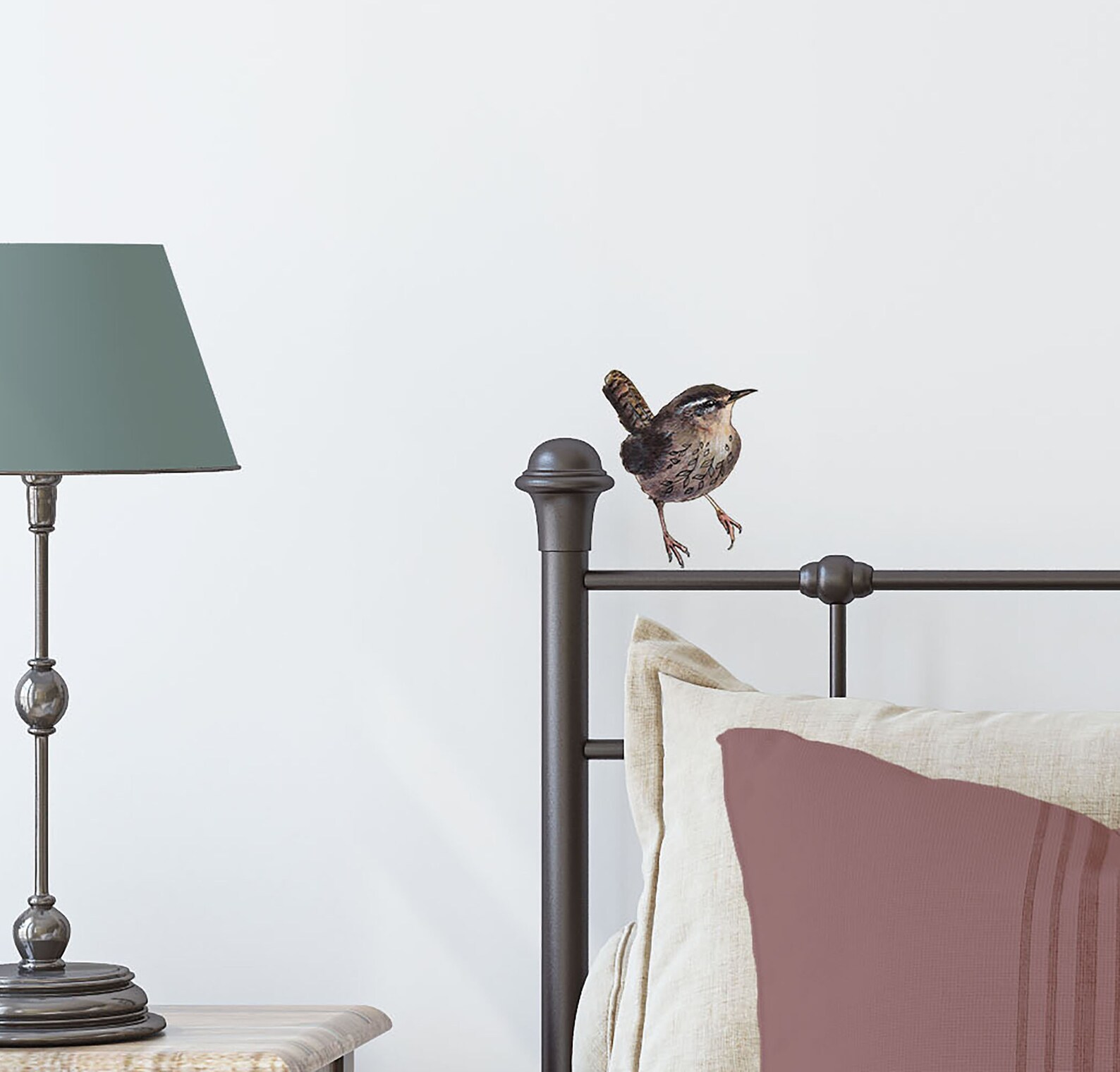 Removable Wall Stickers Cute Wren Bird Vinyl Wall Decal | Etsy