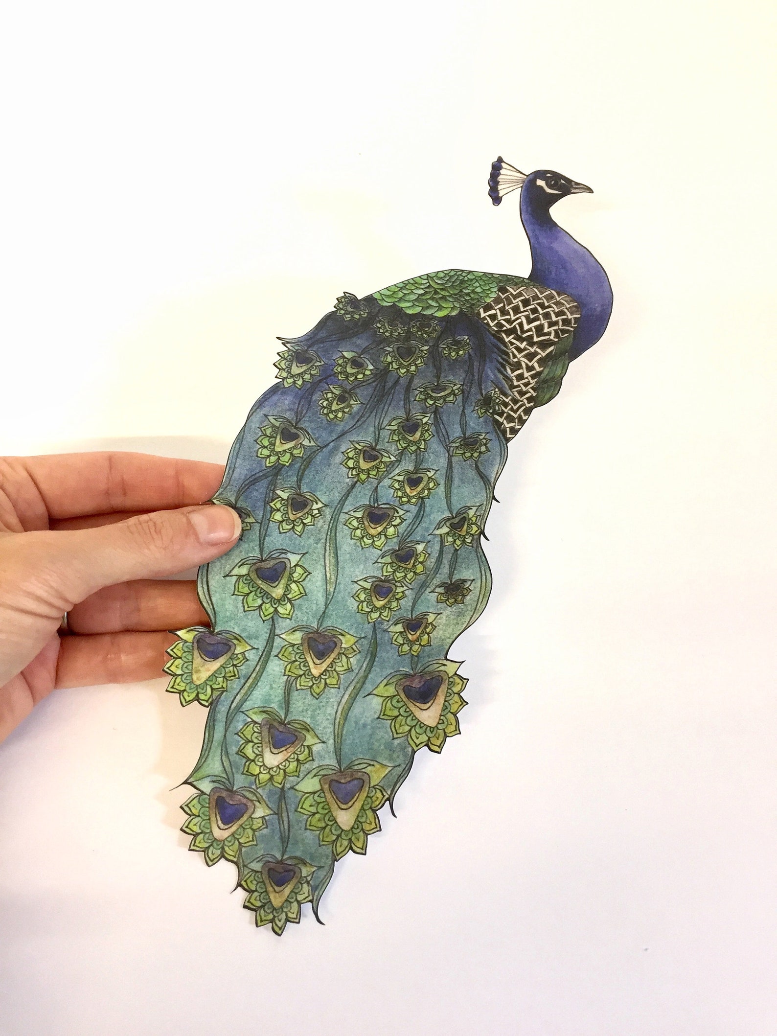 Peacock Decal Peacock Sticker Bird Stickers Bird Decal | Etsy