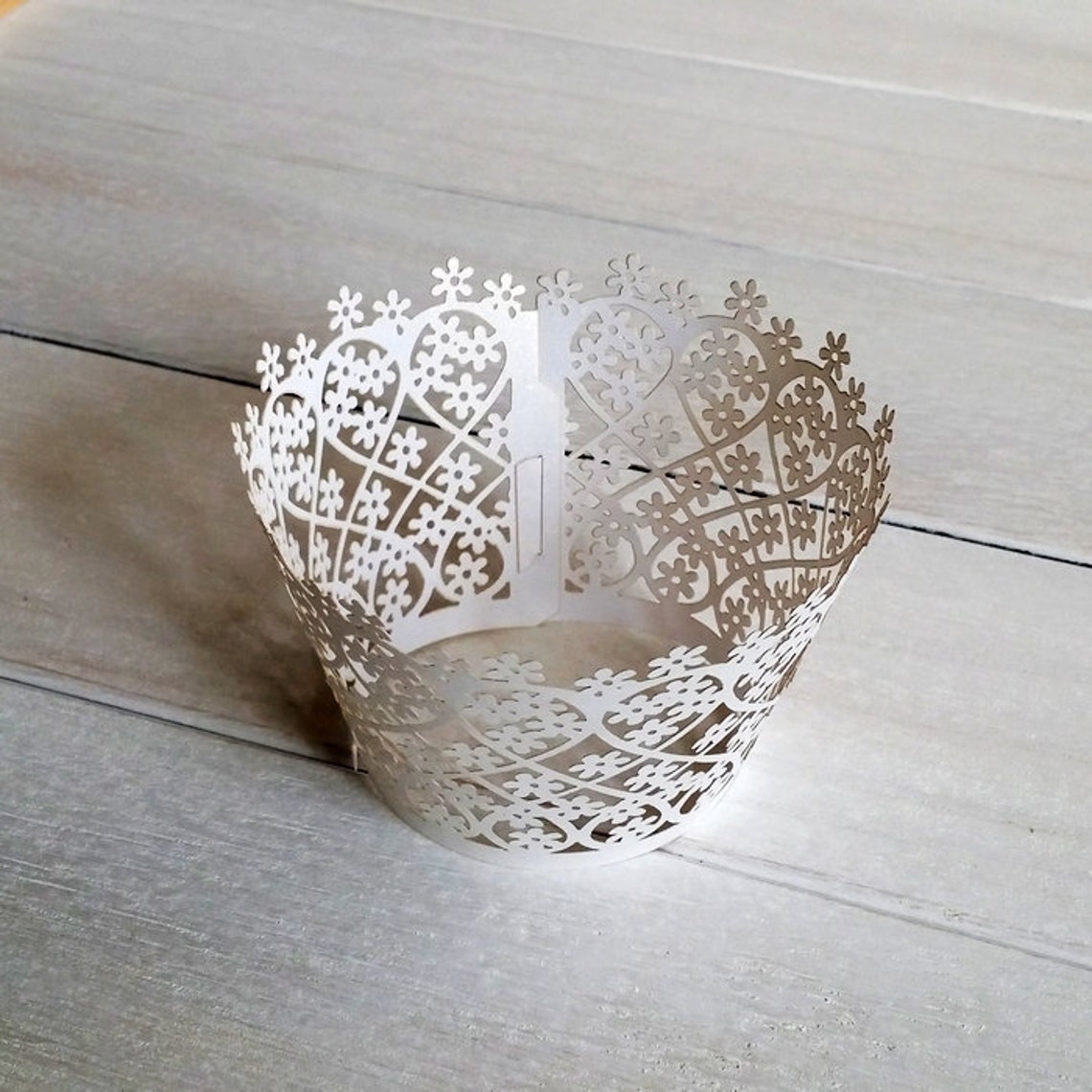 Flower Fence Cupcake Wrappers Stencil Floral Plants Laser Cut - Etsy