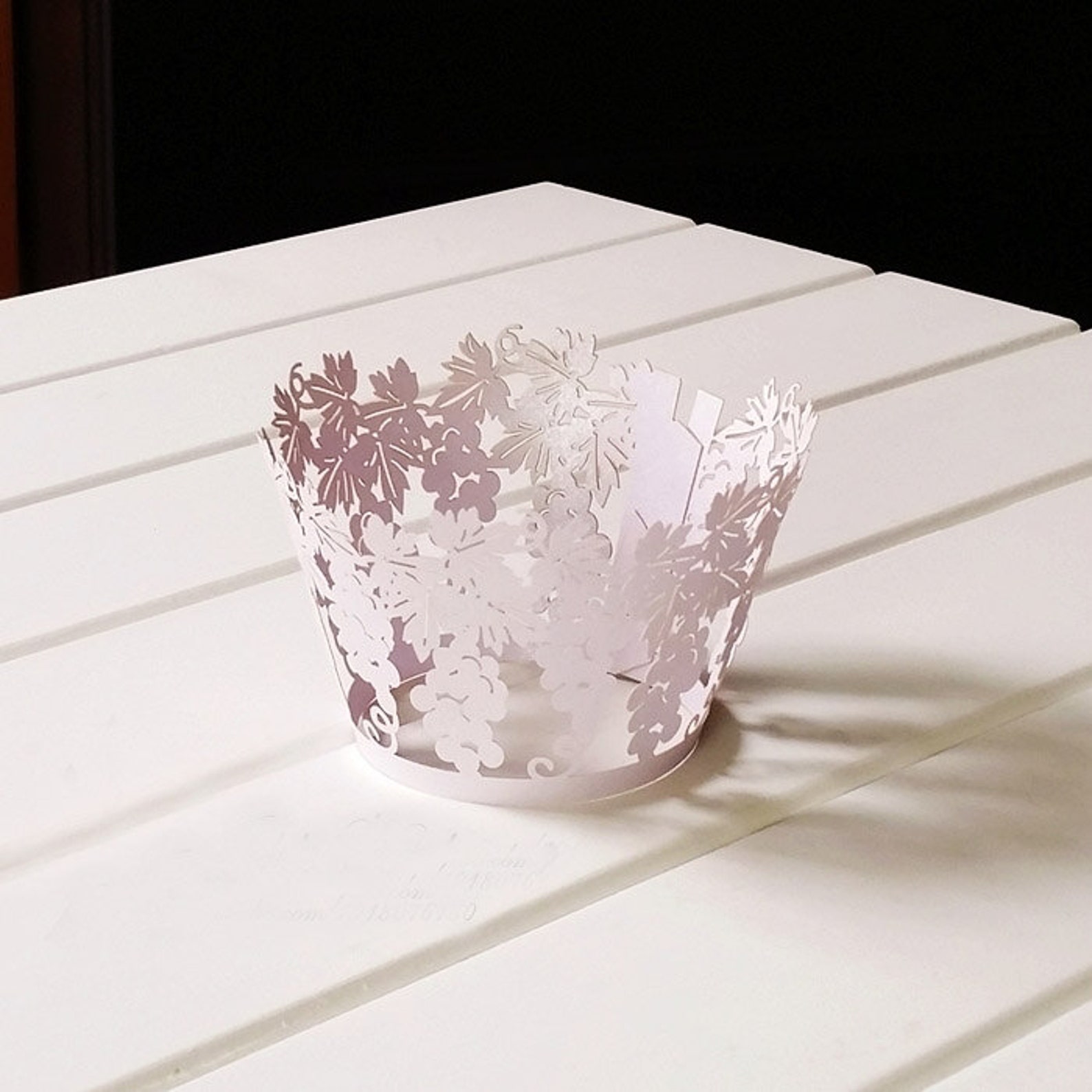 Eggplant Grape Wrapper Stencil Vineyard Laser Wrapper Fancy - Etsy