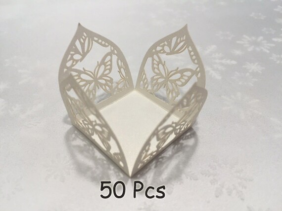 Stencil Butterfly Truffle Paper Wrappers Wedding Candy Paper | Etsy