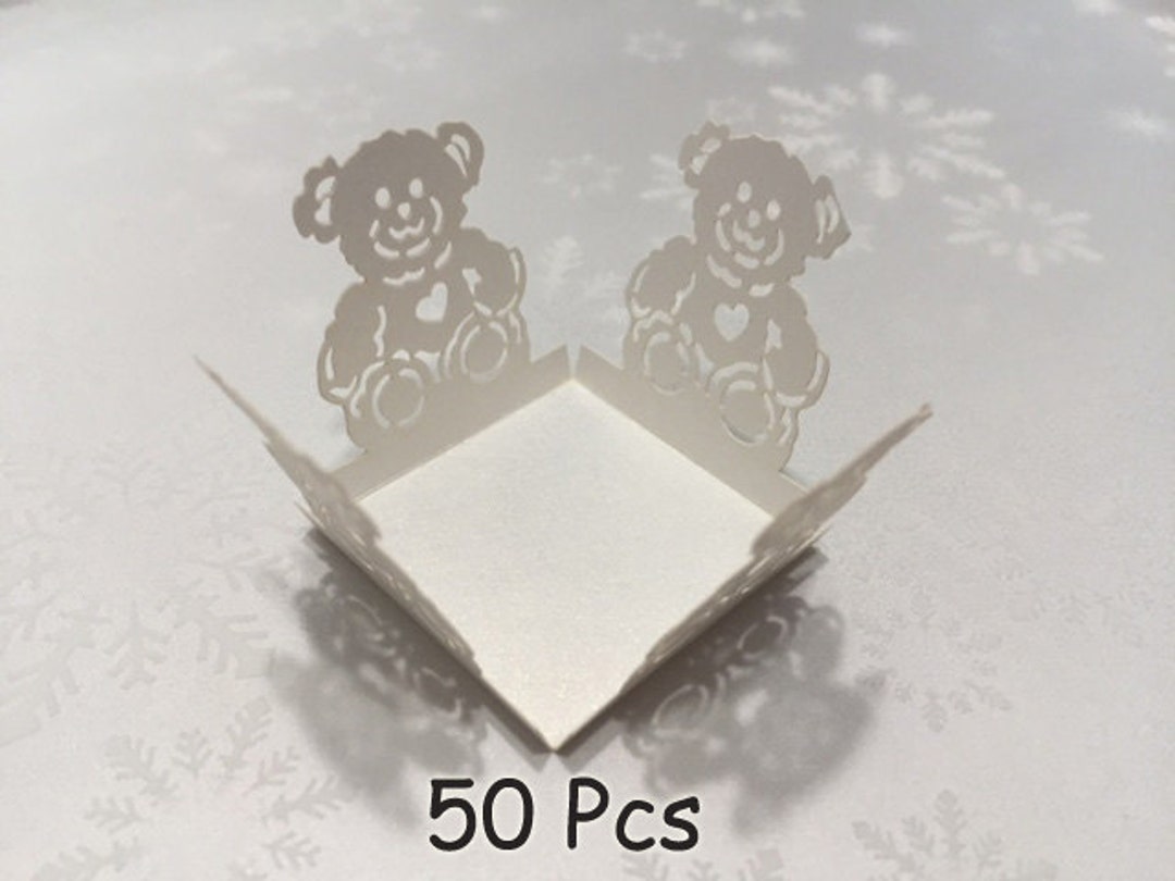 Teddy Bear Truffle Paper Wraps Birthday Shower Candy Paper Holder Cake ...
