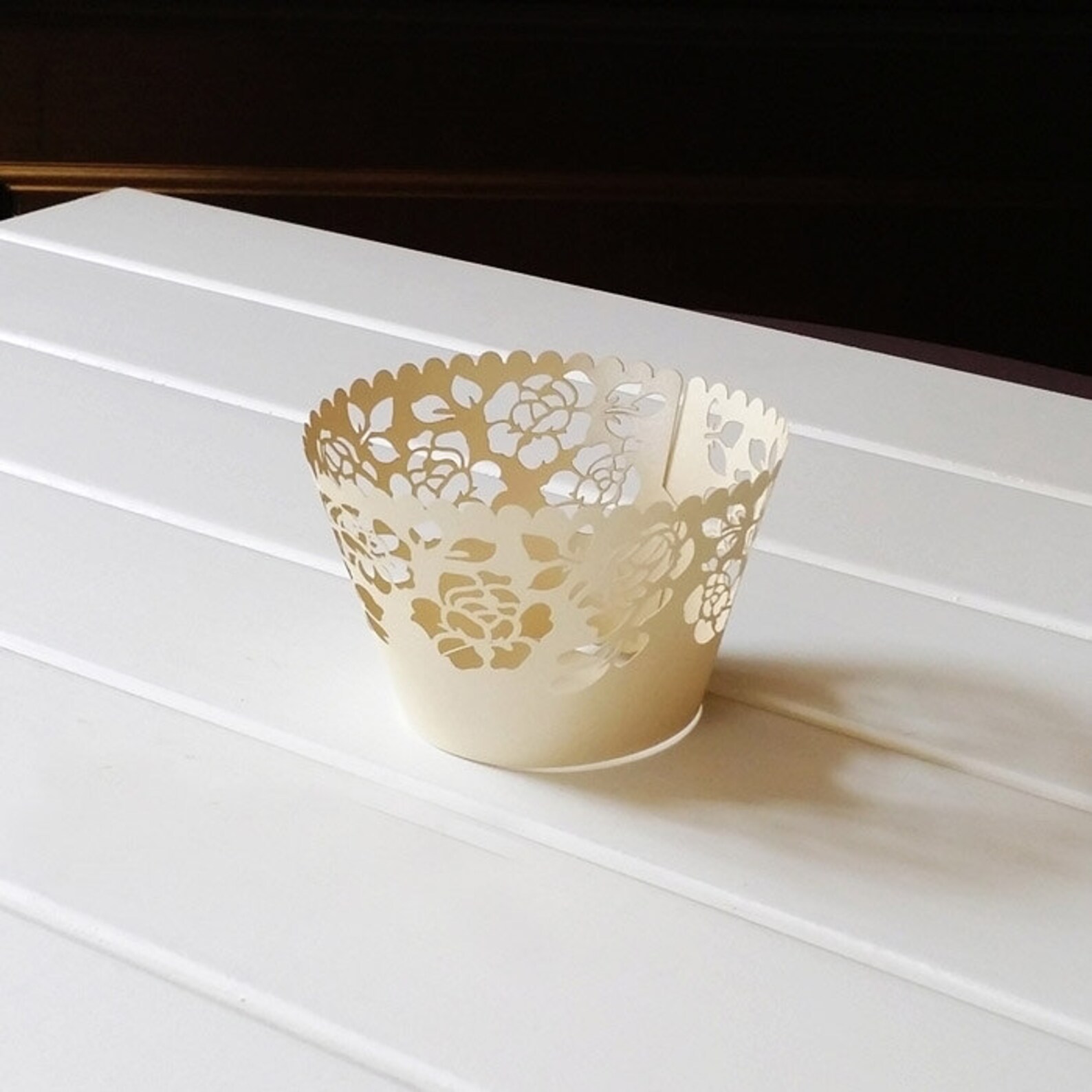 Classic Rose Cupcake Wrapper Stencil Rose Cake Wrapper Cupcake - Etsy